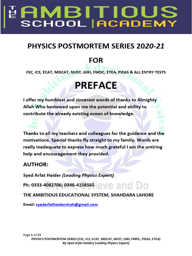 Ambitious Physics Work Sheet Postmortem Series Arfat Pdf Waves Oscillation