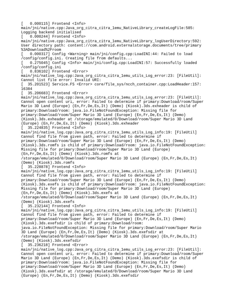 Citra Log | PDF | Software | System Software