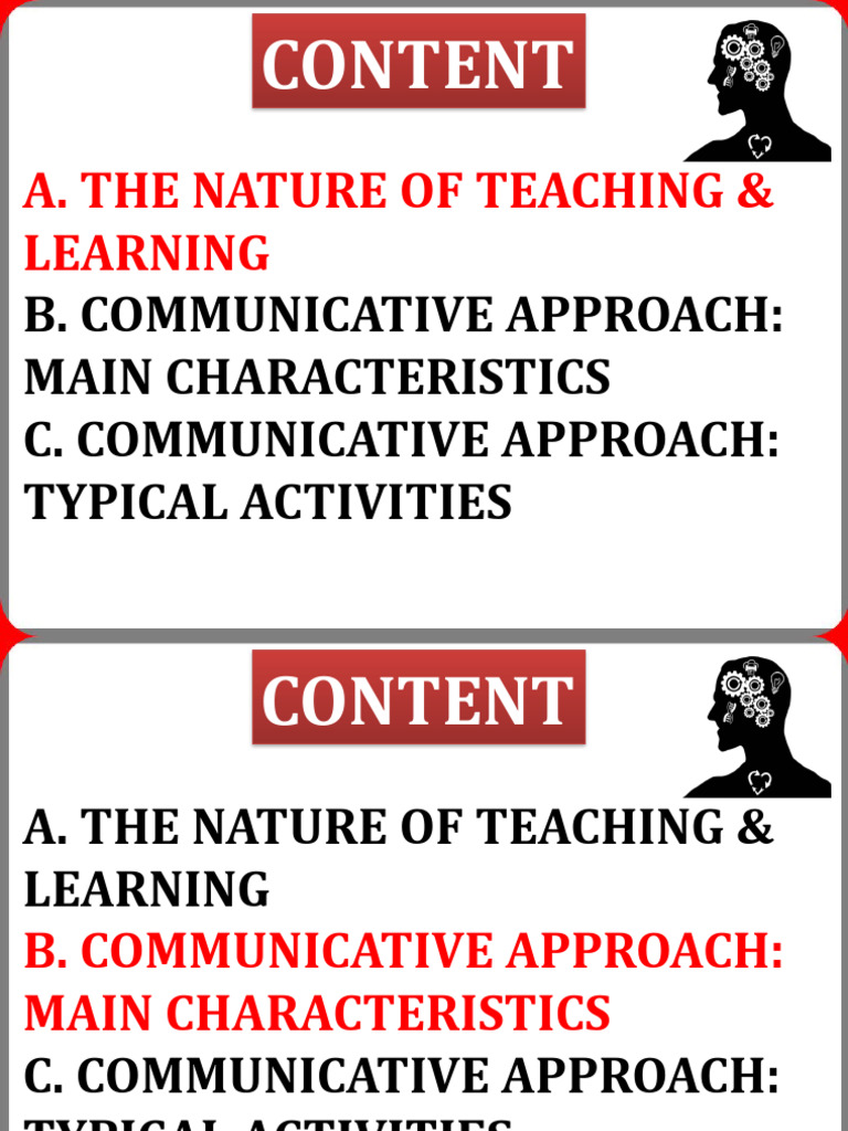 01.1 Communicative Approach | PDF | Learning | Communication