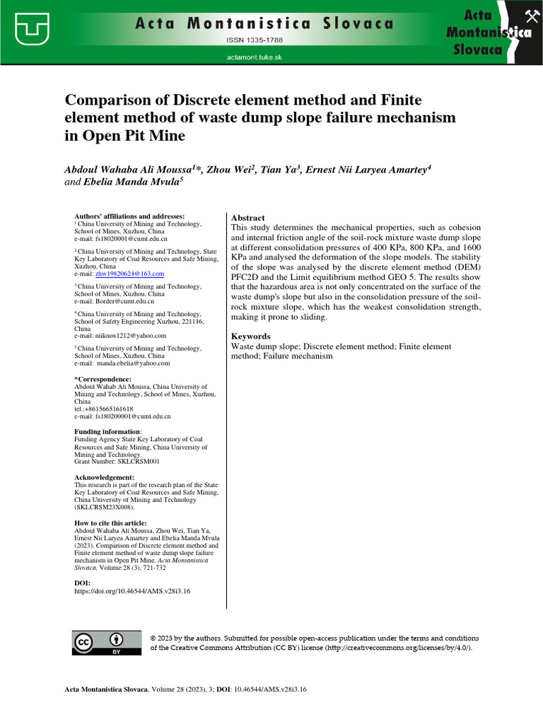 Comparison of Discrete Element Method | PDF | Strength Of Materials ... Comparison of Discrete Element Method | PDF | Strength Of Materials ...