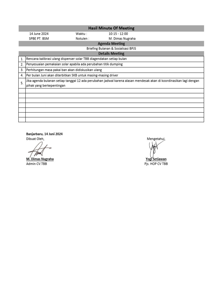 Mom TBB 14 Juni 2024 | PDF