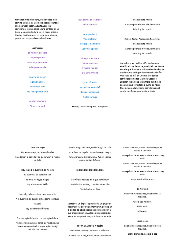 Villancico sebas-1 | Descargar gratis PDF | María, madre de Jesús | Reyes Magos