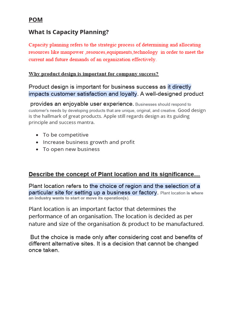 Pom BRM Study | PDF | Inventory | Scalability