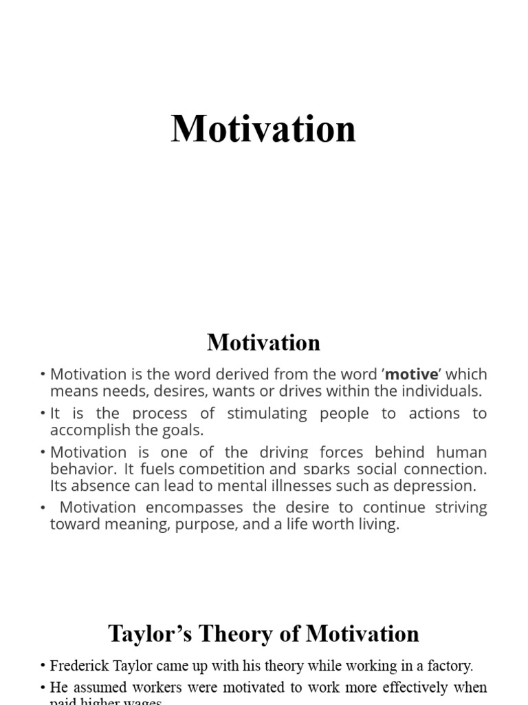 Motivation | PDF