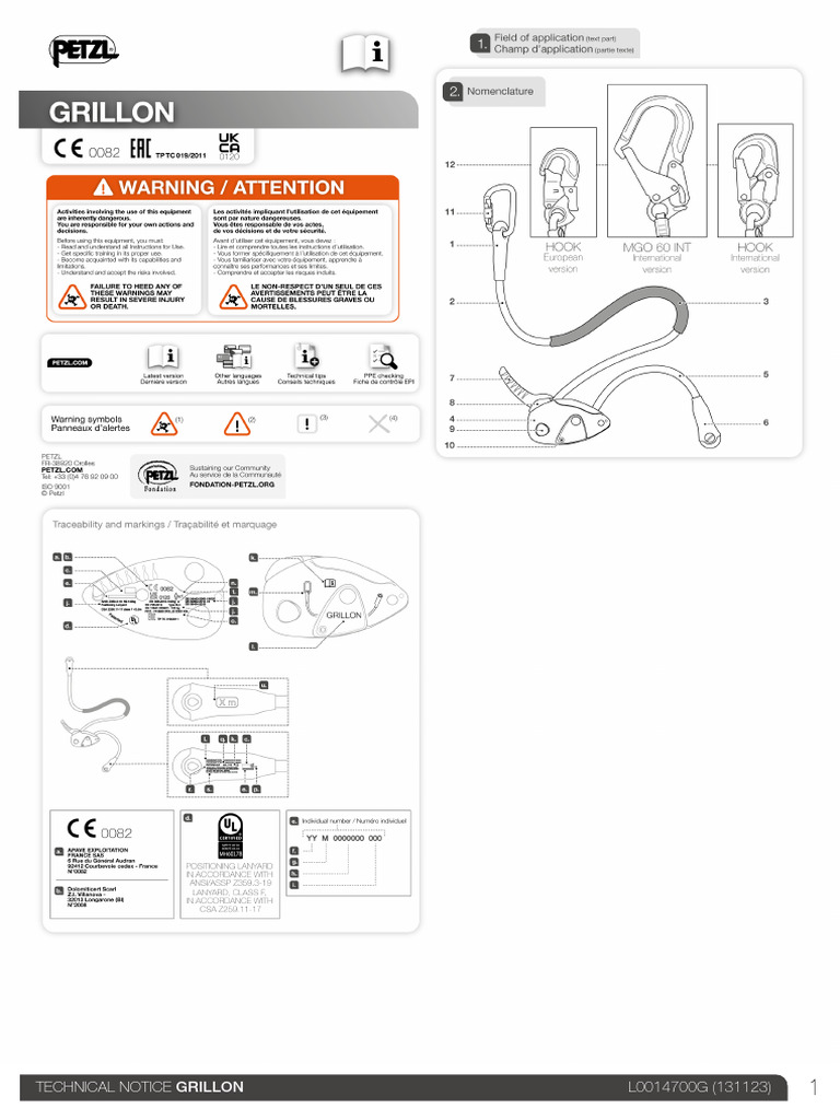 Technical Notice GRILLON 3 | PDF