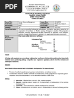 (BSBA-HRM) Program Specification v2 | PDF | Human Resource Management | Science