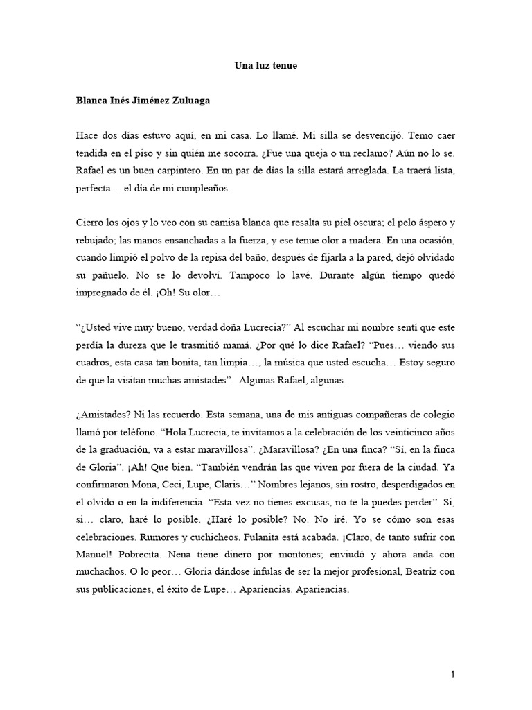 Una Luz Tenue | PDF