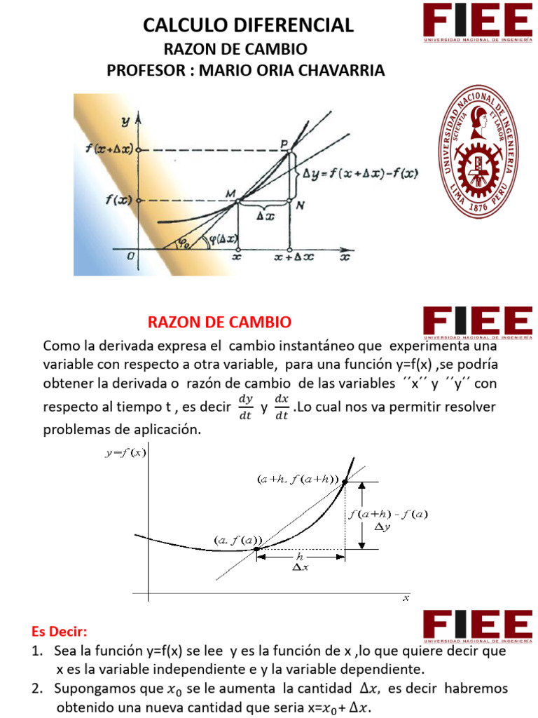 Cal - Dif.razon de Cambio | PDF | Derivado | Ecuaciones