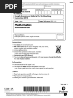 Pearson Edexcel Iprimary Achievement Test 2021 Mark Scheme | PDF | Flowers