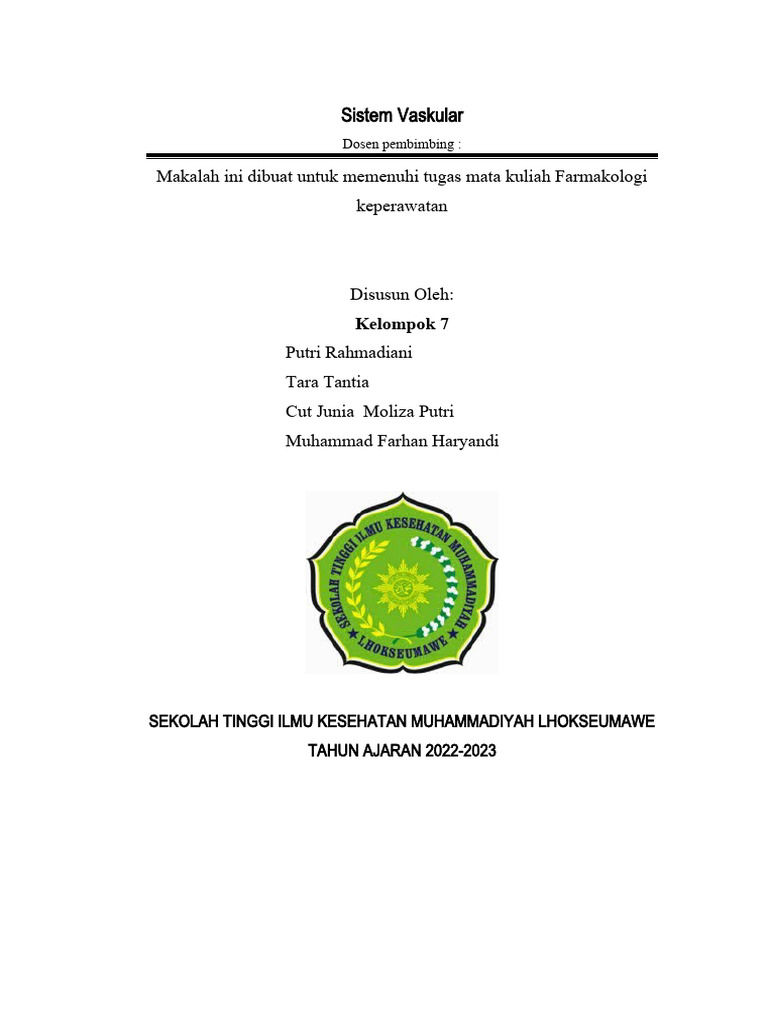 Sistem Vaskular | PDF | Griya & Taman