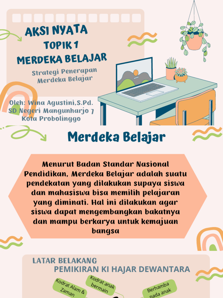 Aksi Nyata Merdeka Belajar Wina Agustini | PDF