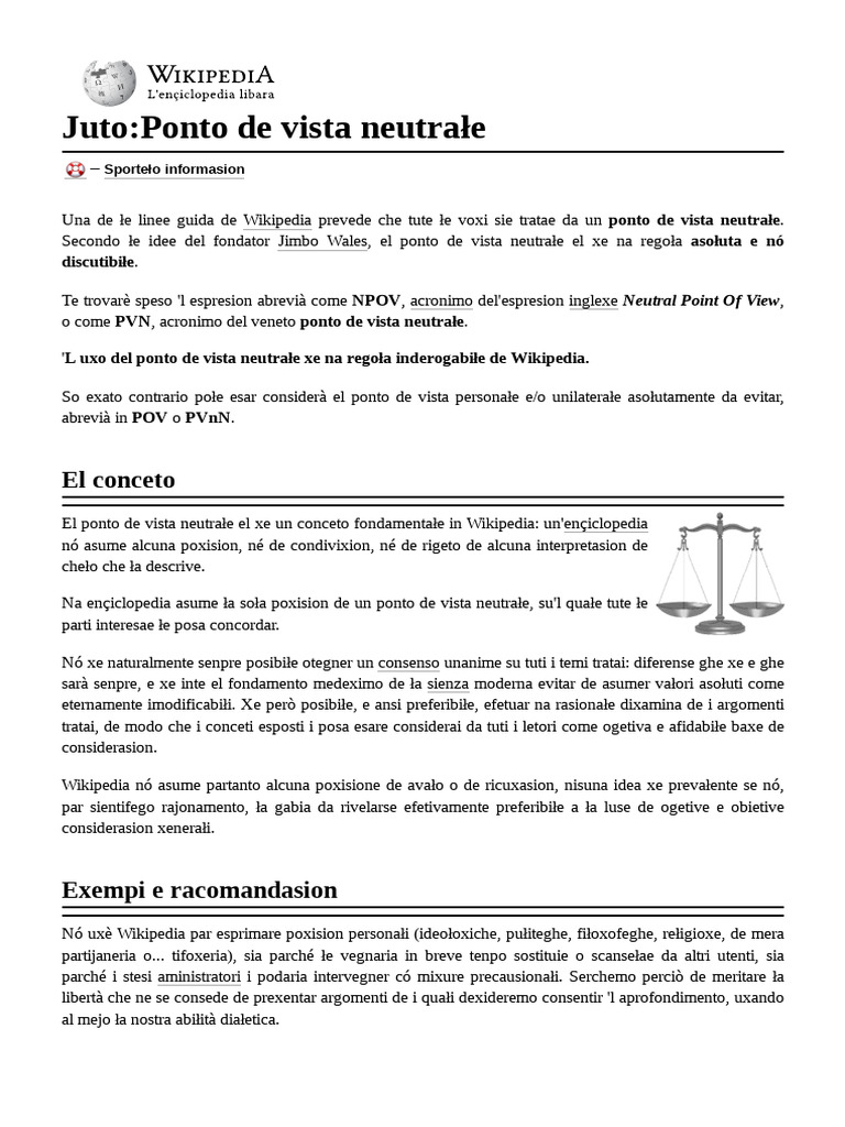Juto Ponto de Vista Neutrałe | PDF