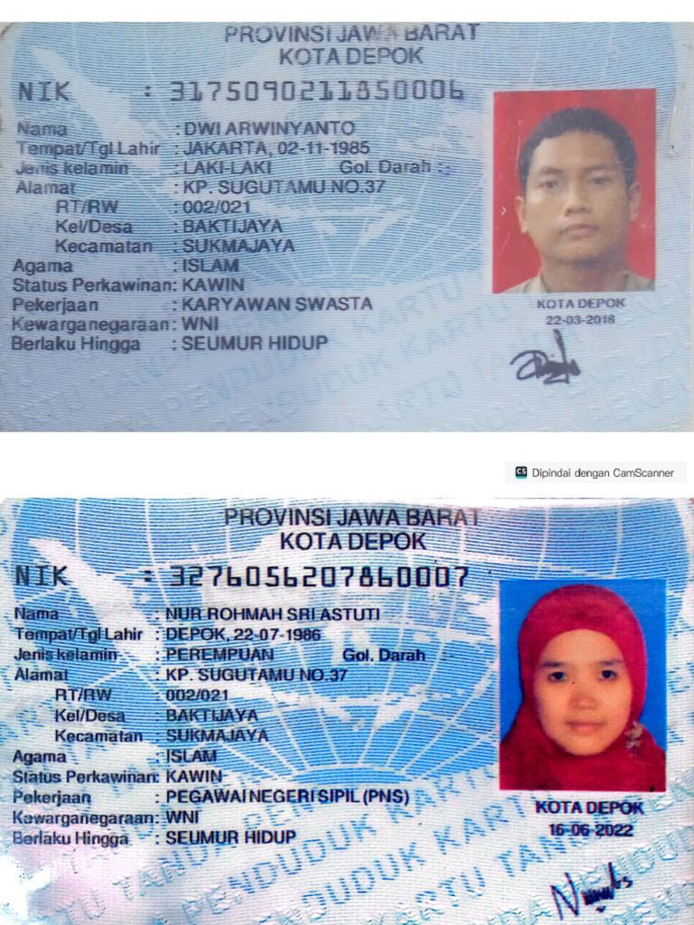 KTP Ayah KTP Bunda Merged | PDF