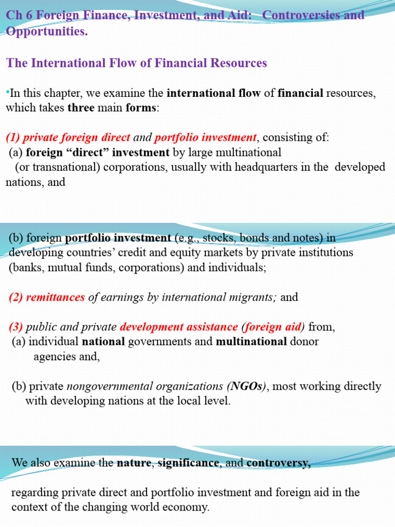 Devt Econ II PPT 6.1 | PDF | Aids | Multinational Corporation