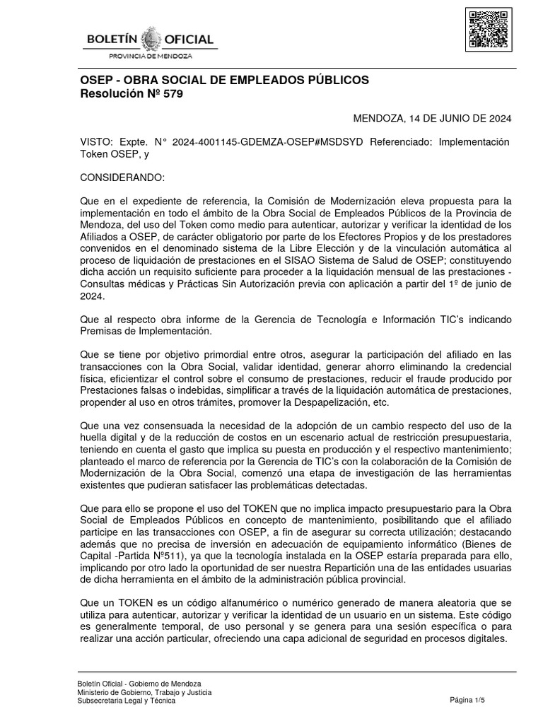 Token OSEP | PDF | Autenticación
