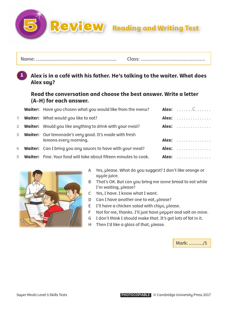 Level 5_Review Reading & Writing_units 4,5,6 | Download Free PDF ...