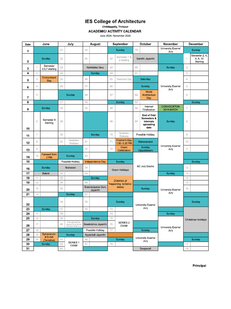 Academic - Activity Calendar | PDF