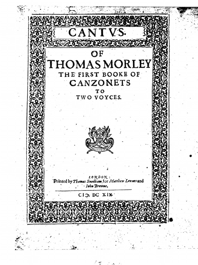 IMSLP278893 PMLP131419 Thomas Morley | PDF