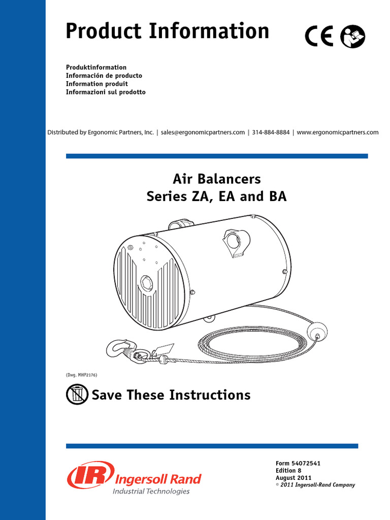 Ingersoll Rand Zimmerman Air Balancer Information | PDF | Valve | Screw