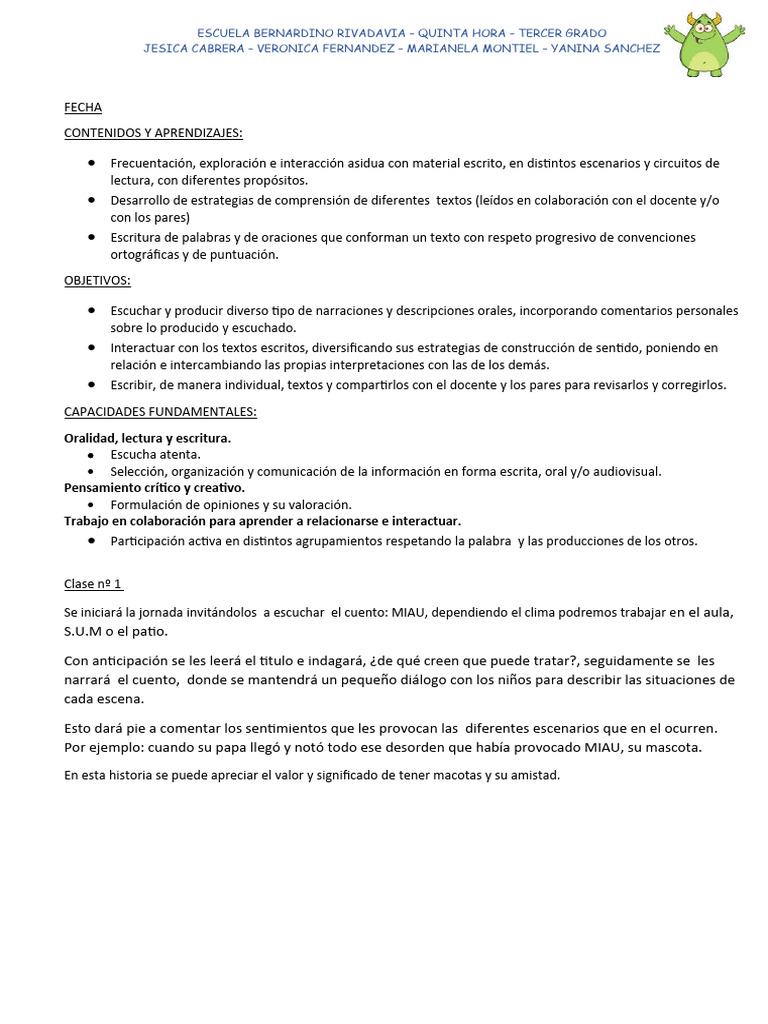 Lengua 1 Pdf