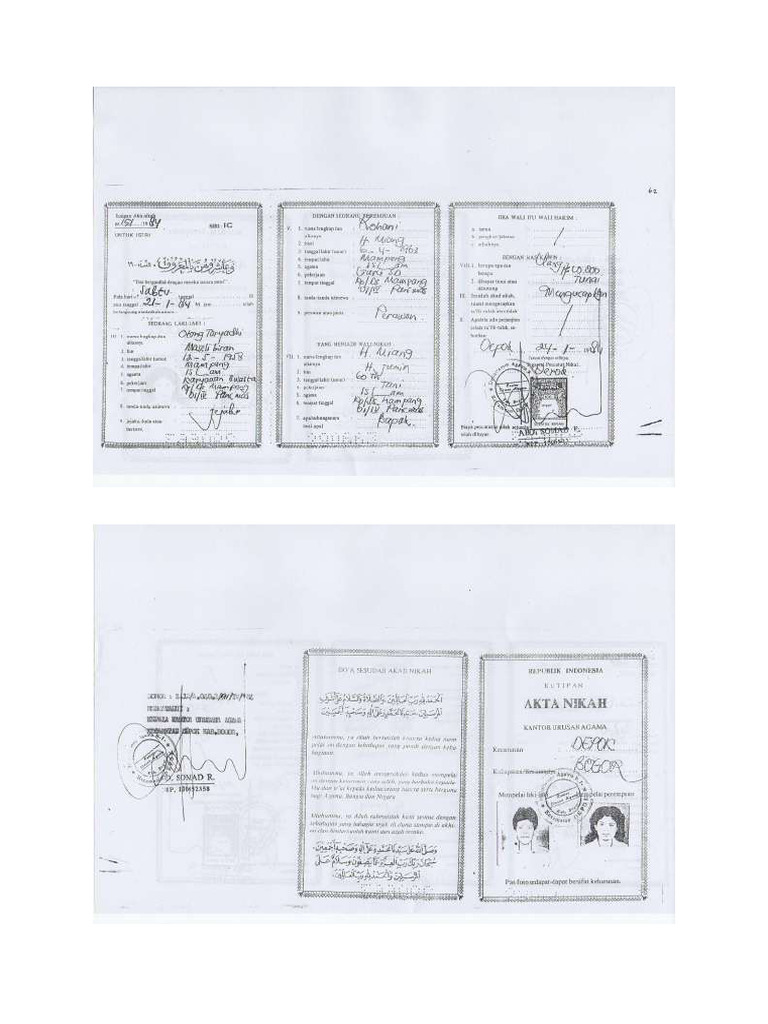 Akta Nikah | PDF