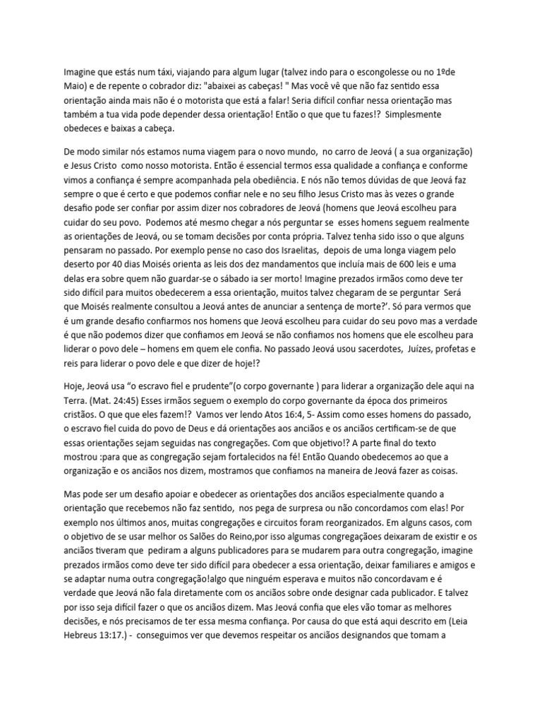 ConfieemJeováquandoreceberorientações MMMMMMM | PDF