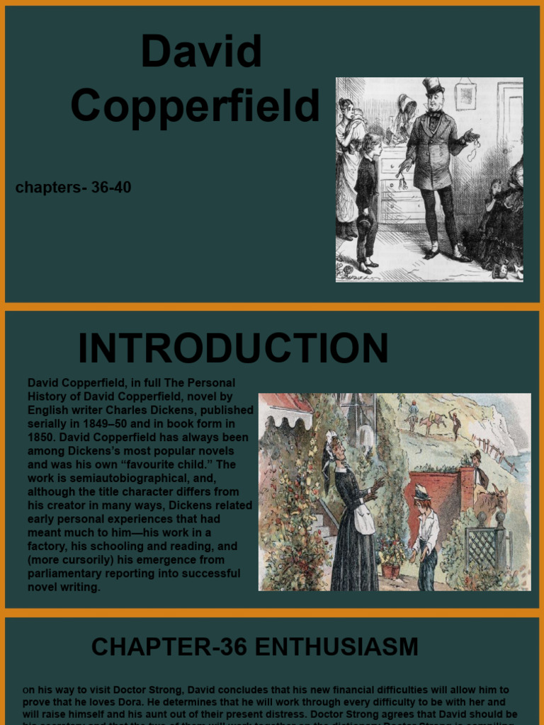 David Copperfield Presentation | PDF | David Copperfield | Charles Dickens