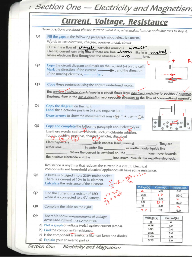 Electricity& Magnetism - QB - With MS | PDF