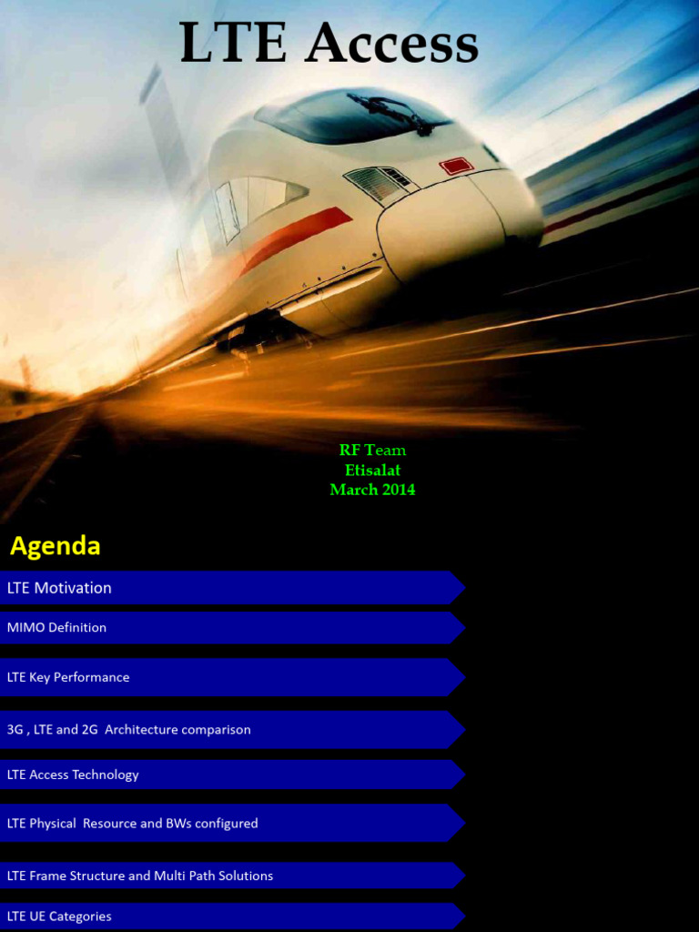 LTE Access | PDF | High Speed Packet Access | Orthogonal Frequency Division Multiplexing