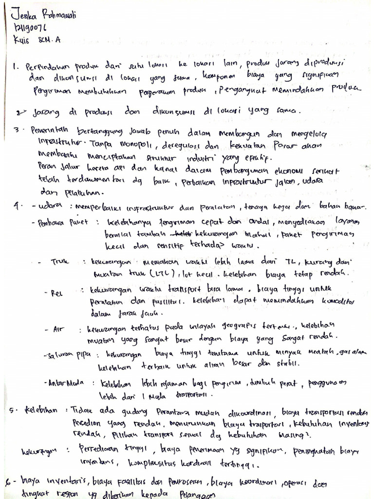 Jesikarahmawati Kuis SCM A | PDF