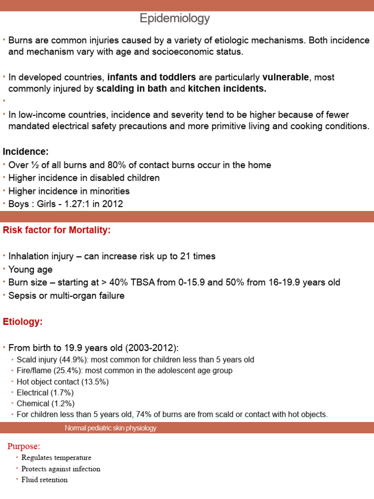 Pediatric Burn Injury Insights | PDF | Burn | Anatomical Terms Of Motion