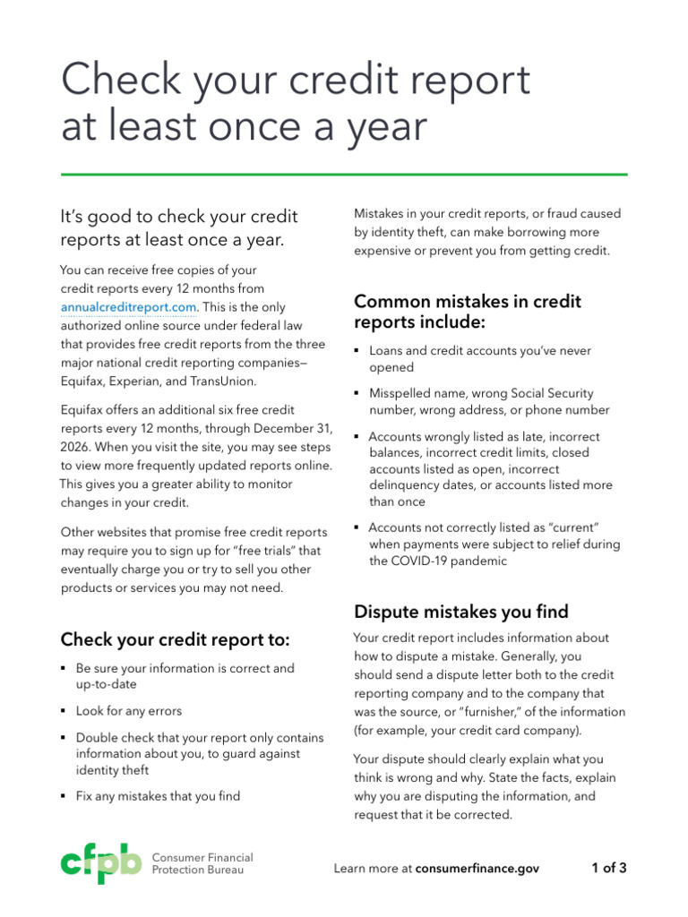 Check Your Credit Report at Least Once A Year - CFPB - Adult-Fin-Ed - Check-Your-Credit-Report ...