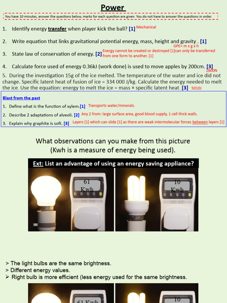 Power PP | PDF | Potential Energy | Mass