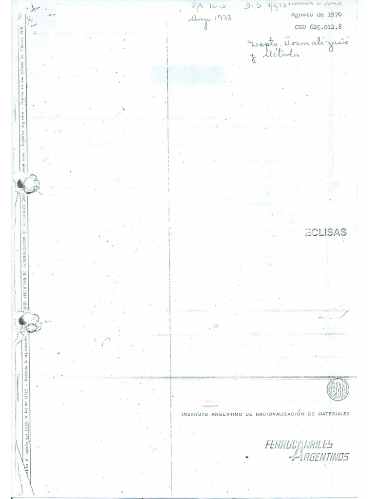 Fal 7009 - Eclisas Normas Iram | PDF