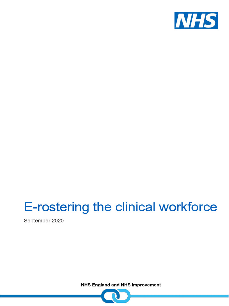 E Rostering Guidance | PDF | National Health Service | Nursing
