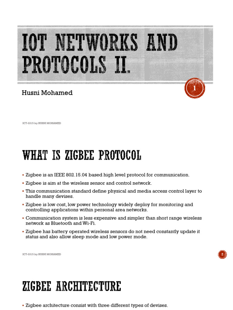 05 IOT Networks and Protocols II | PDF | Computer Network | Internet Protocols