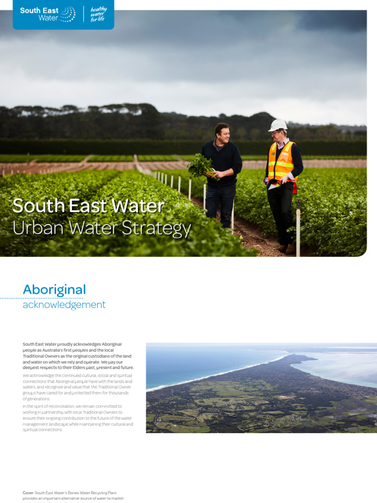 Urban Water Strategy | PDF | Reclaimed Water | Climate Change