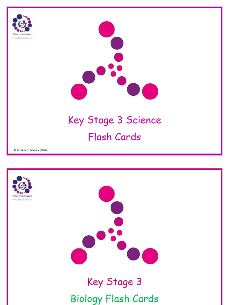 ks3 Full Set Flash Cards | PDF | Cellular Respiration | Breathing