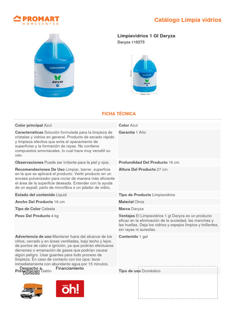 Ficha Tecnica Desinfectante | PDF