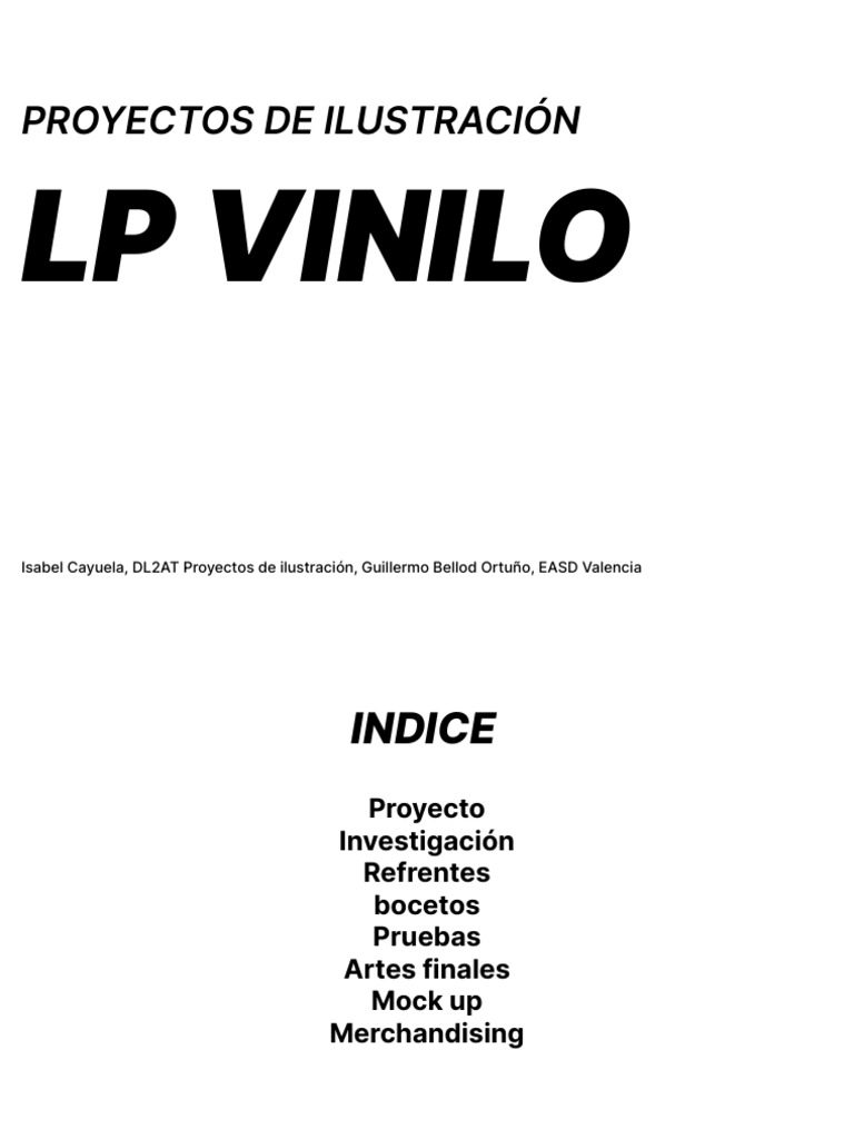 Dl2atisabel Cayuelavinilo Proyectos Pdf Álbumes Grabación De Sonido