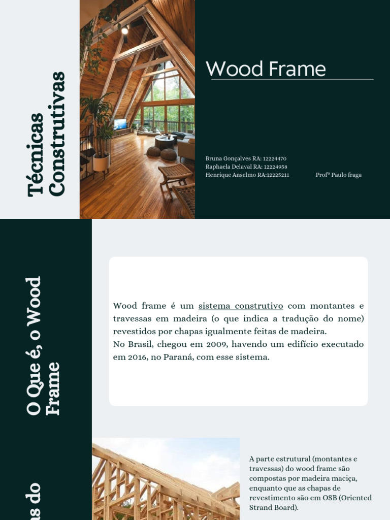 Wood Frame: Sistema Construtivo Sustentável | PDF | Madeira | Construção