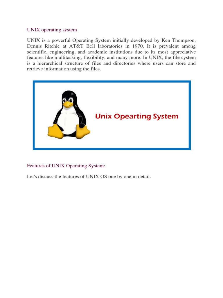 Module 5 Unix | PDF | Operating System | Linux