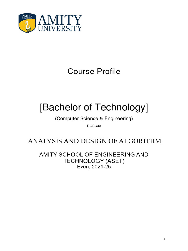 SessionPlans bbf101 Btech ADA | PDF | Computational Complexity Theory | Algorithms