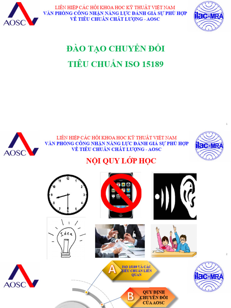 Bai Giang Dao Tao Chuyen Doi ISO 15189 - 2023 - Share | PDF