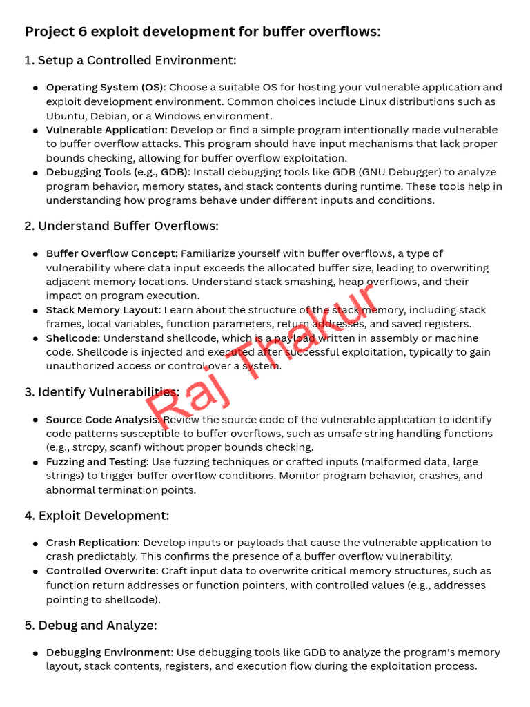 Project 6 Exploit Devloped For Buffer Overflows Pdf Computer Science Computer Architecture