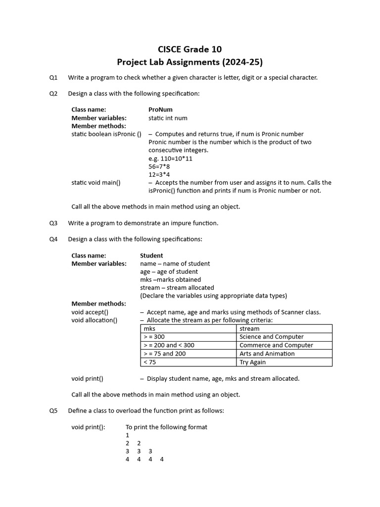 Grade 10 Project Questions - 240426 - 083026 | PDF | Computing | Software Engineering