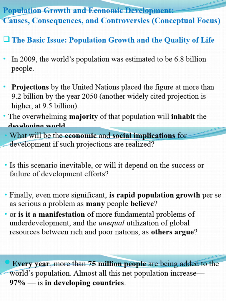 Population Growth: Impact on Development | PDF | Total Fertility Rate ...