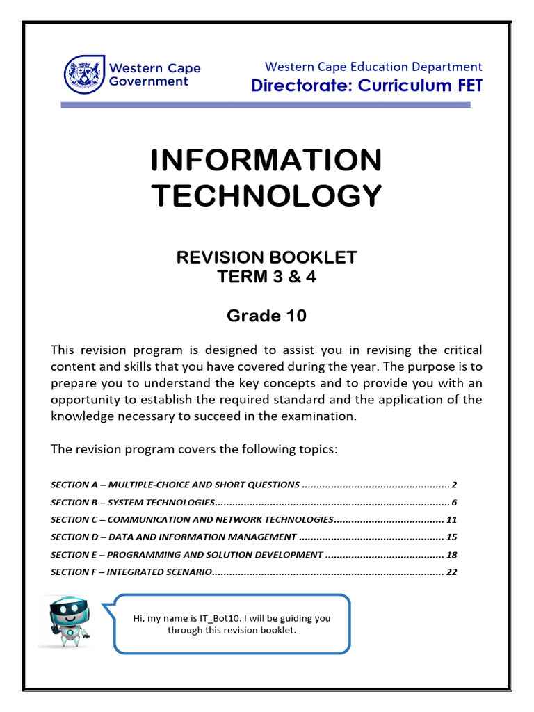 Gr 10 Term 3 and 4 Theory | PDF | Computer Data Storage | Random Access Memory
