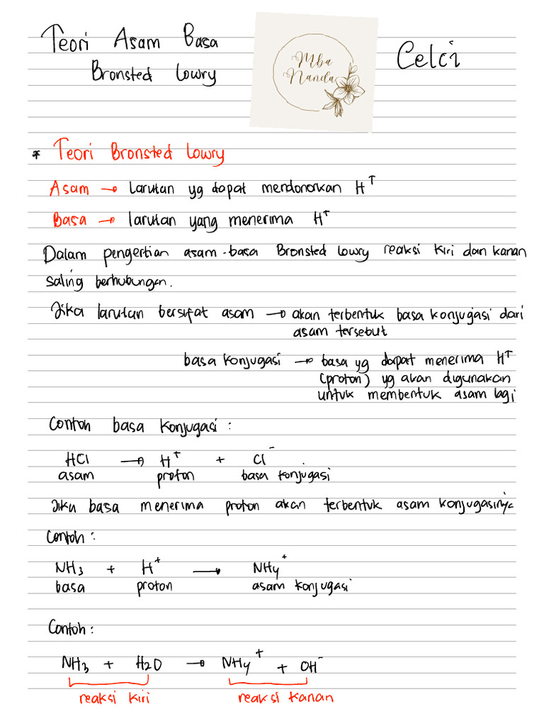 Celci Bronsted Lowry | PDF