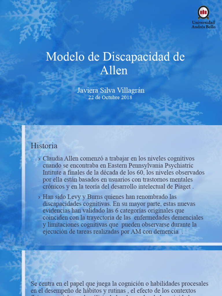 Modelo de Discapacidad de Allen | Descargar gratis PDF | Cognición ...
